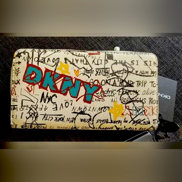 Dkny | Bags | 5 Dkny Original Graffiti Large Wallet | Poshmark